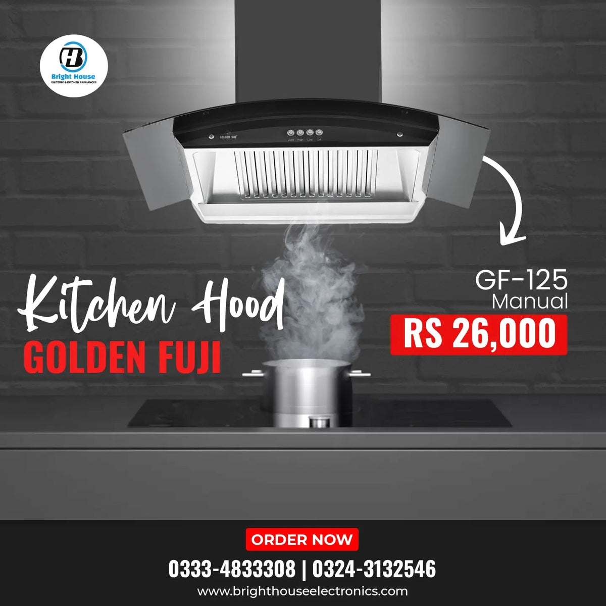 Golden Fuji Kitchen Hood GF-125 – Bright House Electronics
